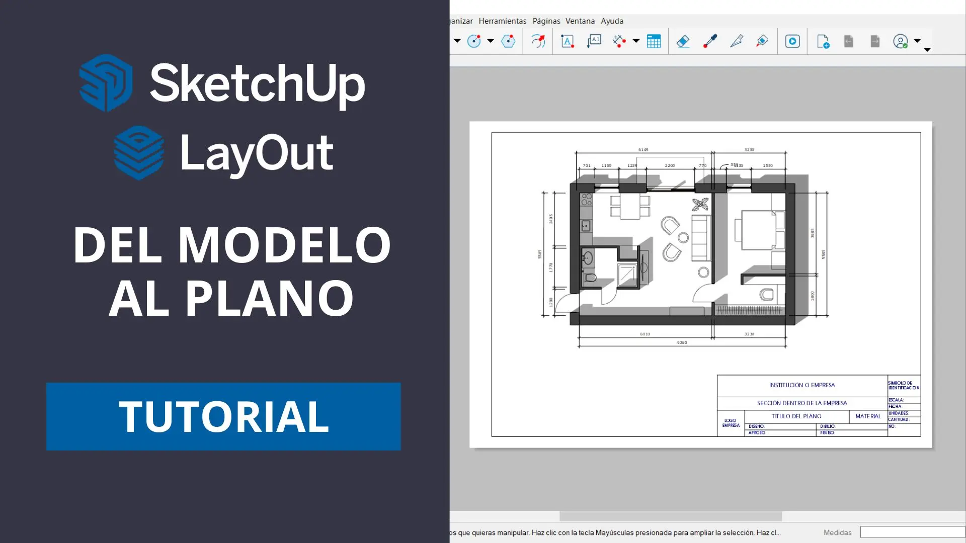 Cómo Pasar Un Modelo De SketchUp A LayOut Para Crear Planos Detallados ...