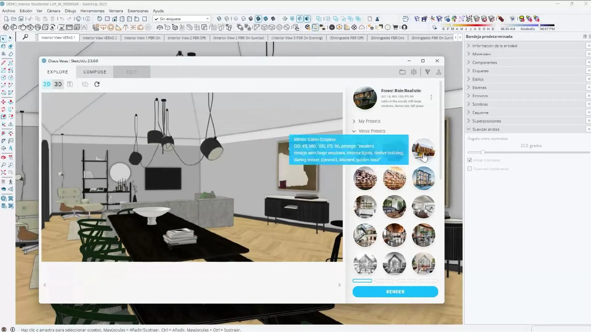 Chaos Veras: El Plugin con IA para Renderizar en SketchUp - Íscar ...