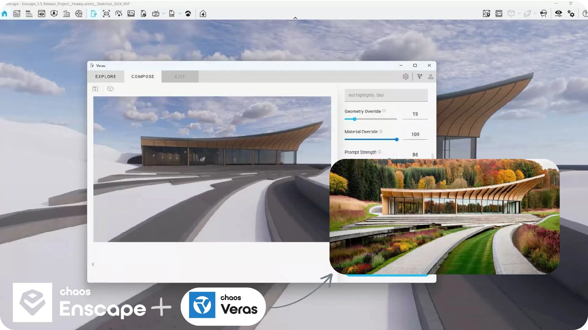 Aprovecha la IA de Chaos Veras para Mejorar tus Renders en Enscape - Íscar Software de Arquitectura